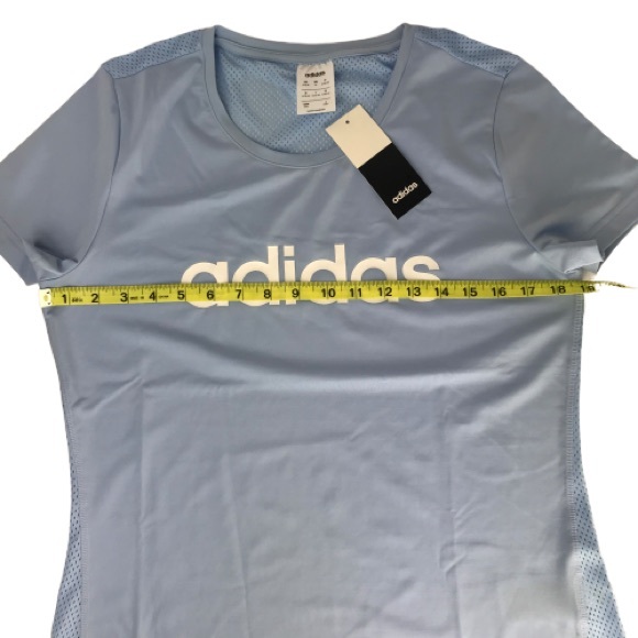 adidas | Tops | Adidas Logo Athletic Tee Short Sleeve Mesh Back | Poshmark